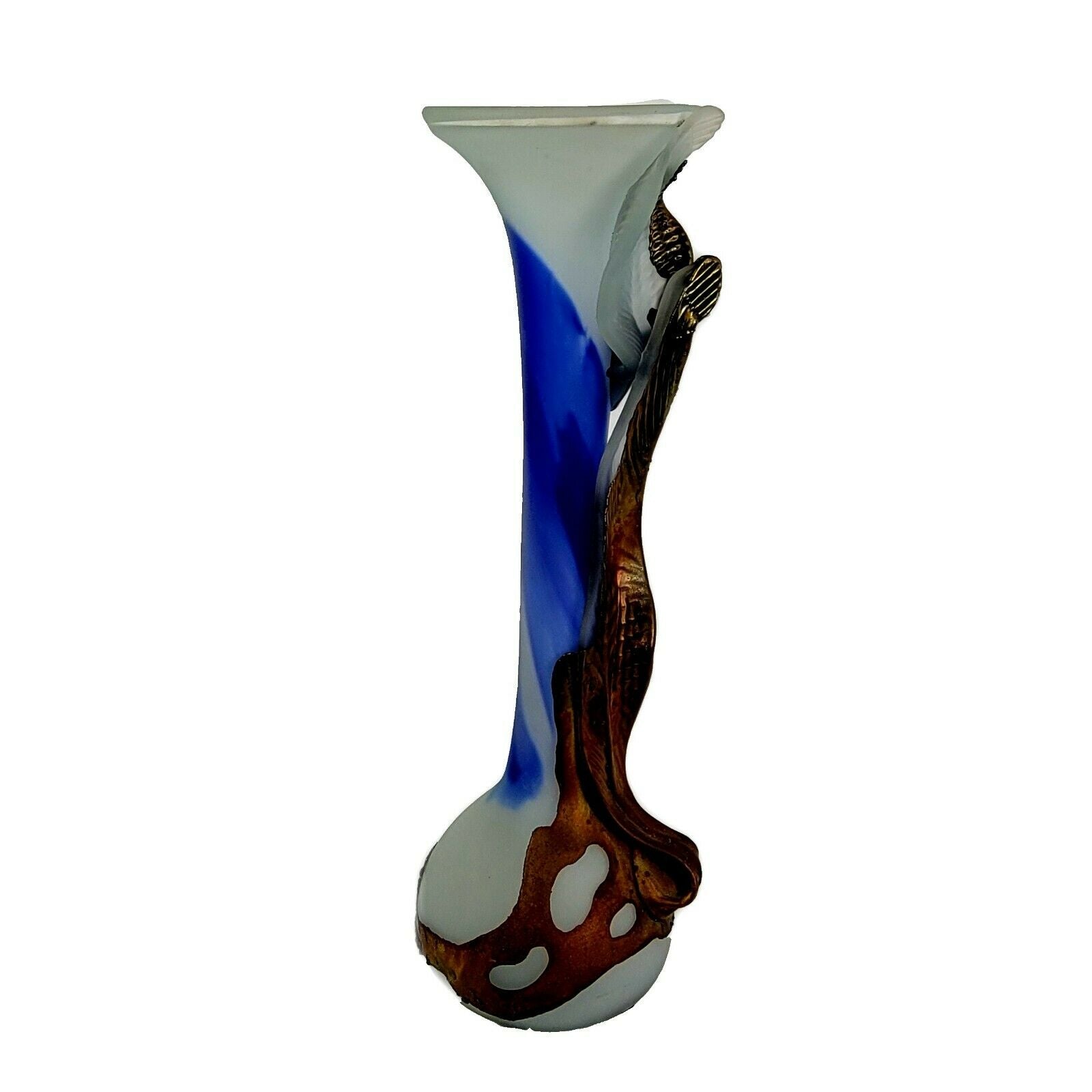 Filip Ravert Signed Bronze Art Glass Sculpture Vase - City Farmhouse ...
