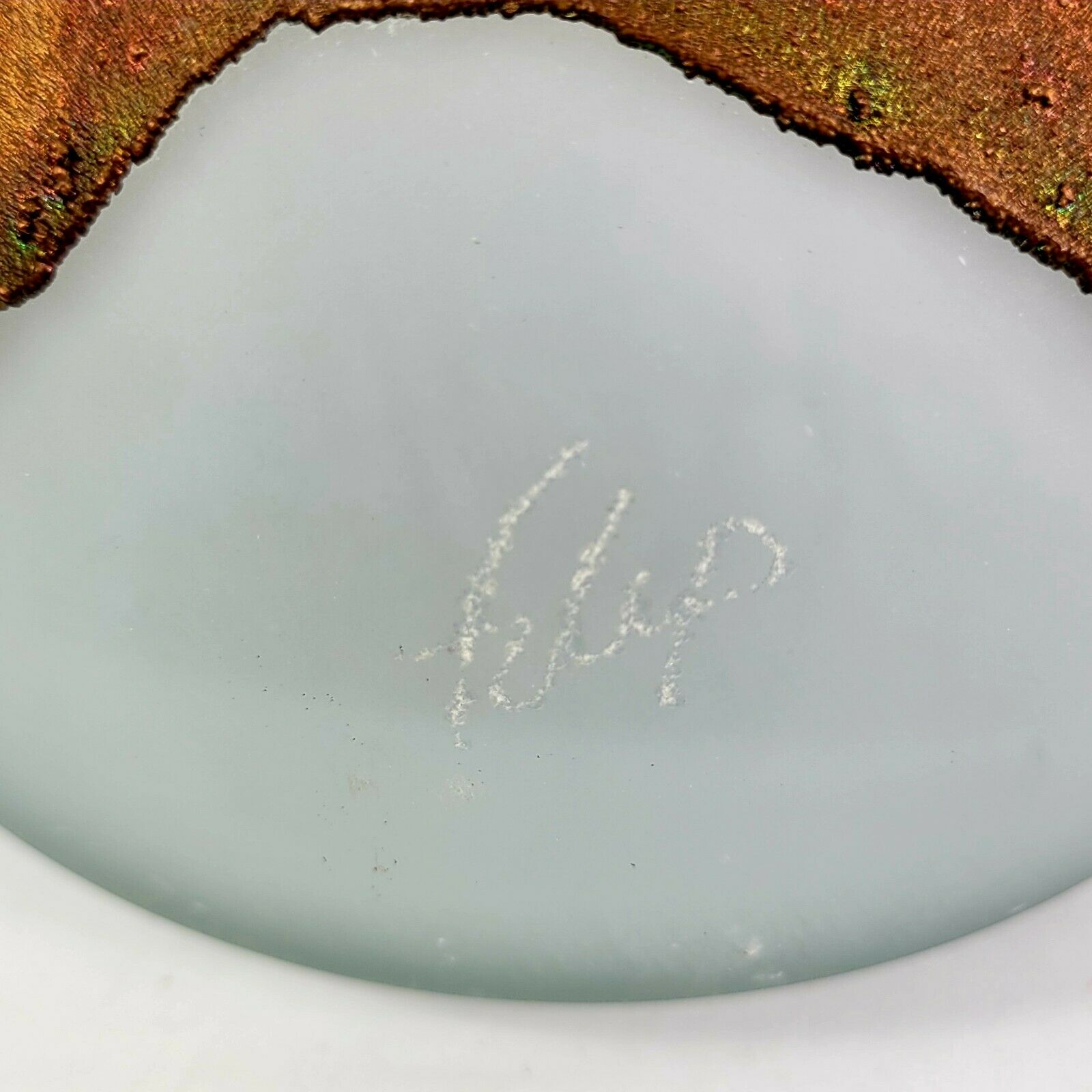 Filip Ravert Signed Bronze Art Glass Sculpture Vase - City Farmhouse ...